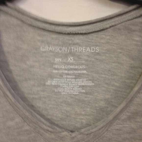 Grayson Threads | Tops | Grayson Threads Womens Short Sleeve Tshirt Gra ...